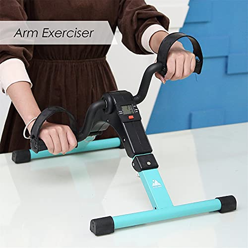 EVOLAND Pedal Exerciser Bike, Portable Home Fitness Mini Exercise Bike
