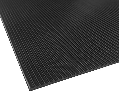 Fine Ribbed Rubber Matting 2mtrs x 1mtr x 3mm | Gym Store
