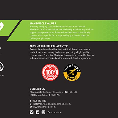 Maximuscle Promax Lean | Whey Protein Sports Supplement Powder for Lea